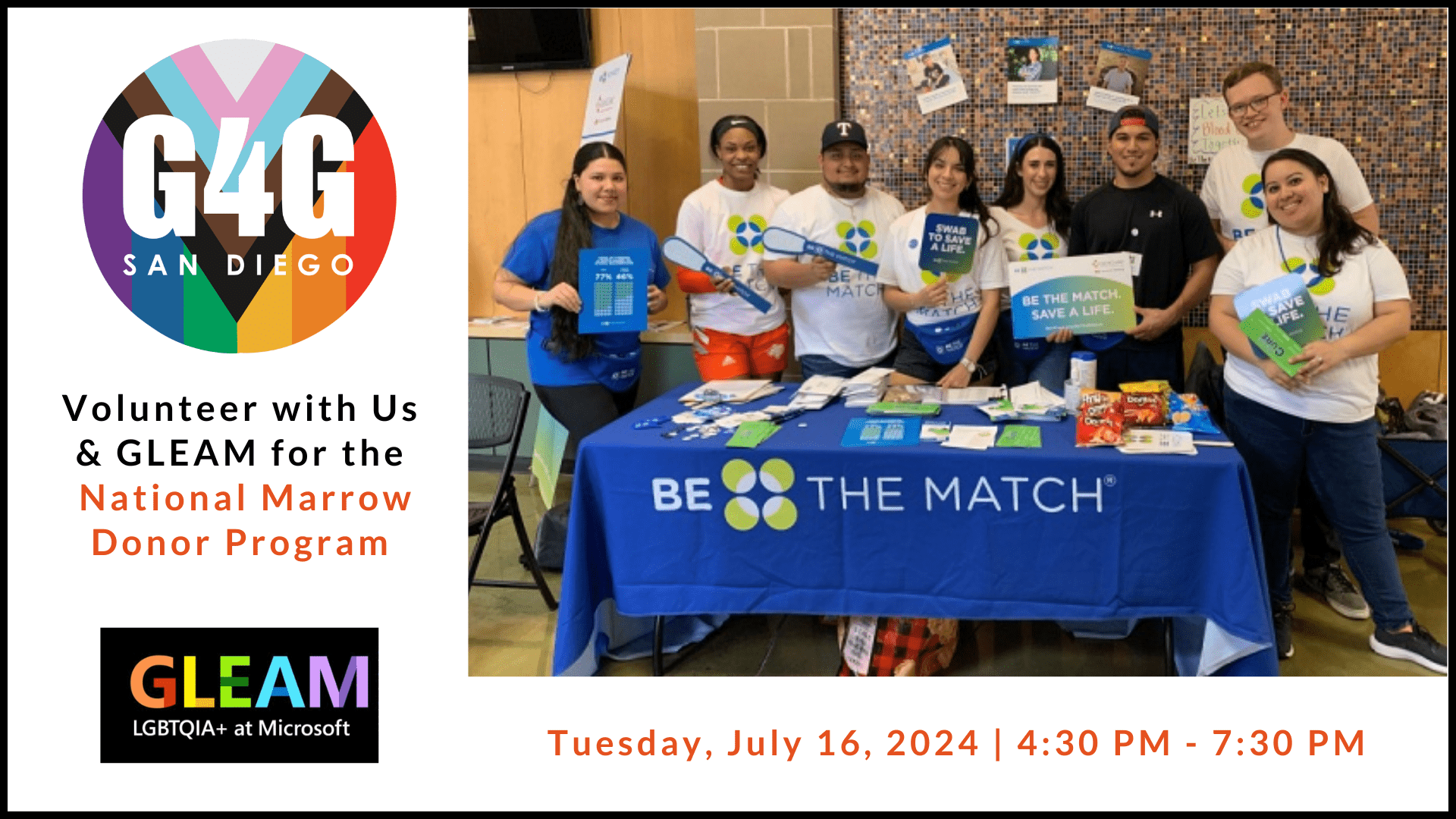 G4G San Diego & GLEAM July 16, 2024 - Gay For Good | LGBTQ+ Volunteer ...