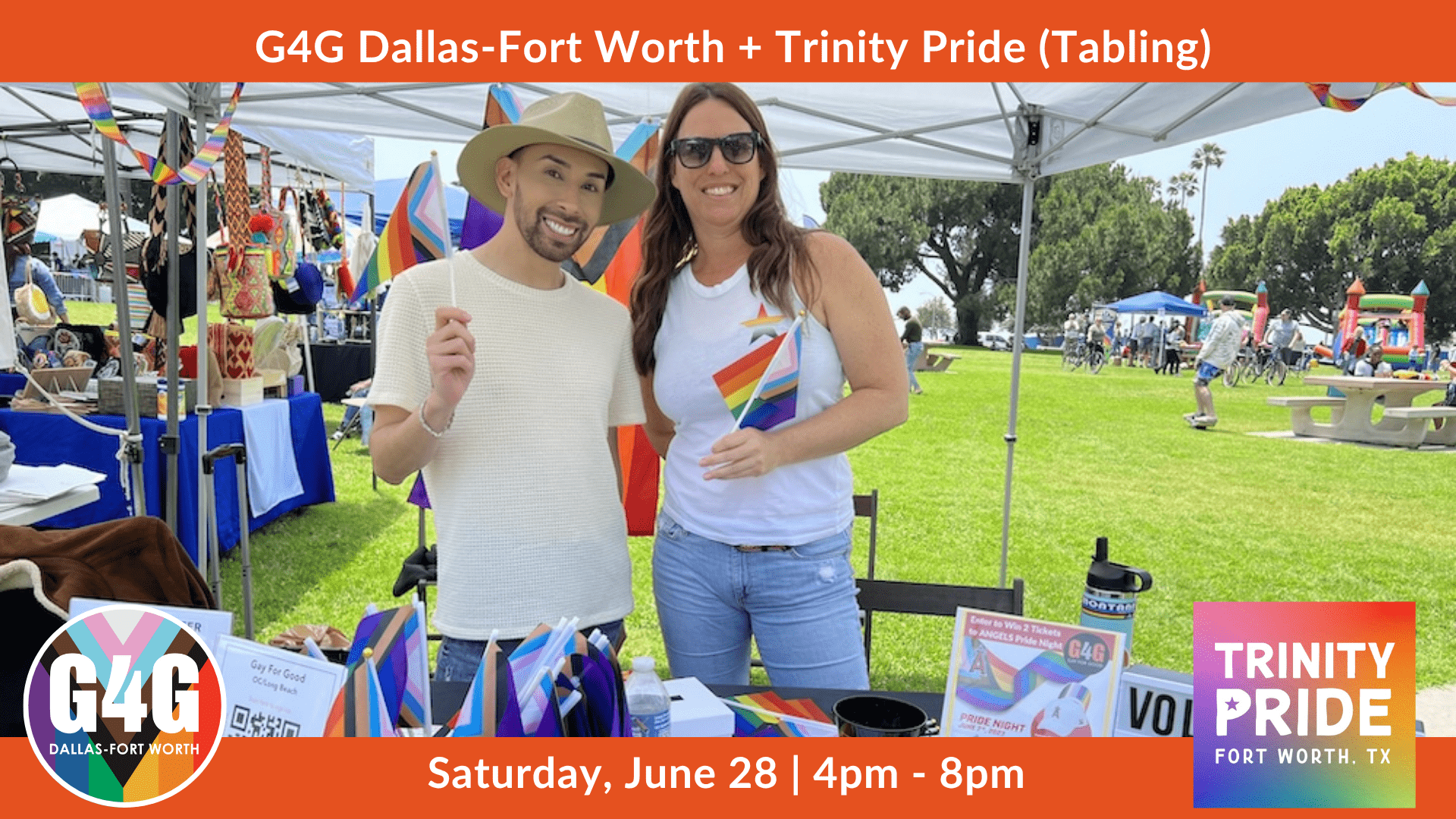 Tabling at Trinity Pride | June 28, 2025 - Gay for Good | LGBTQ+ Volunteer Network